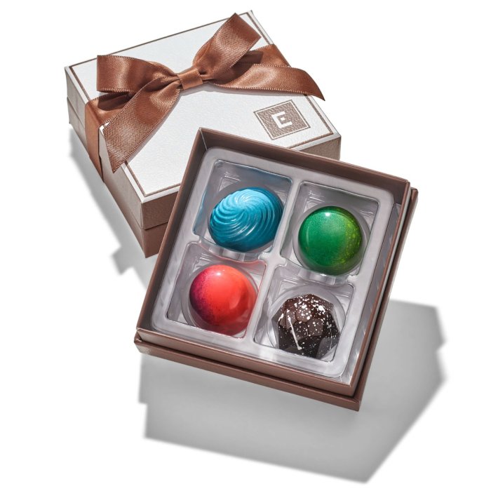 4 Piece Gourmet Artisan Chocolate Assortment - Christopher Elbow Chocolates